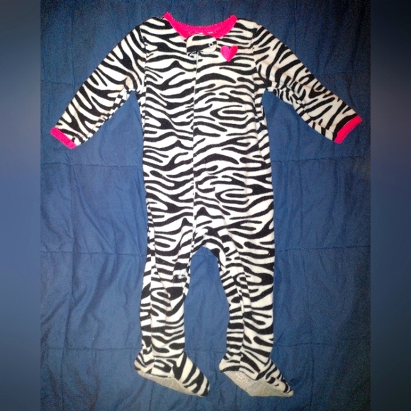 Carter's | One Pieces | 4 For Carters Zebra Print Sleeper Size 12 ...